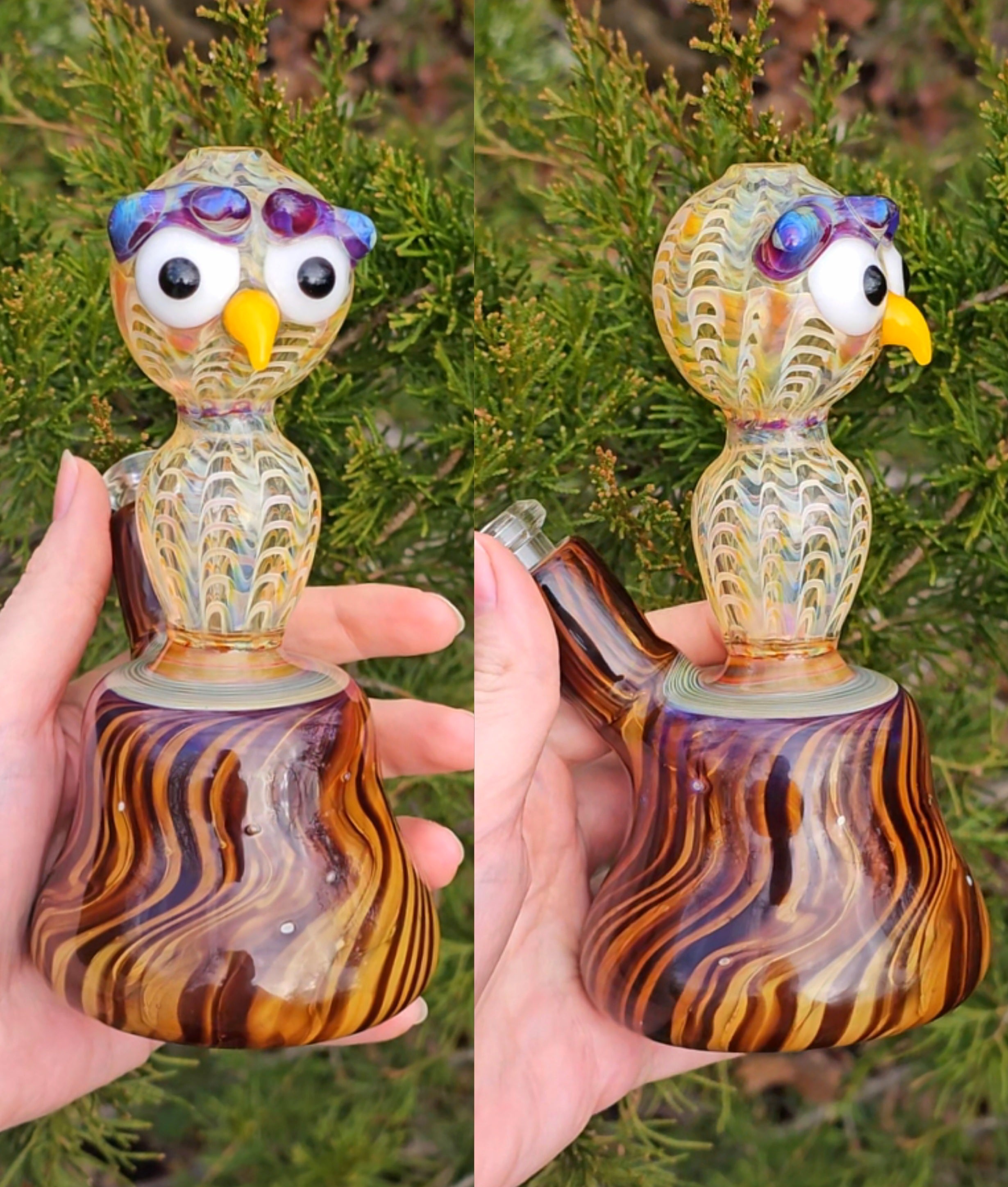 Owl Functional collab growgatherhunt x bunkyglass – DeMatteoArt